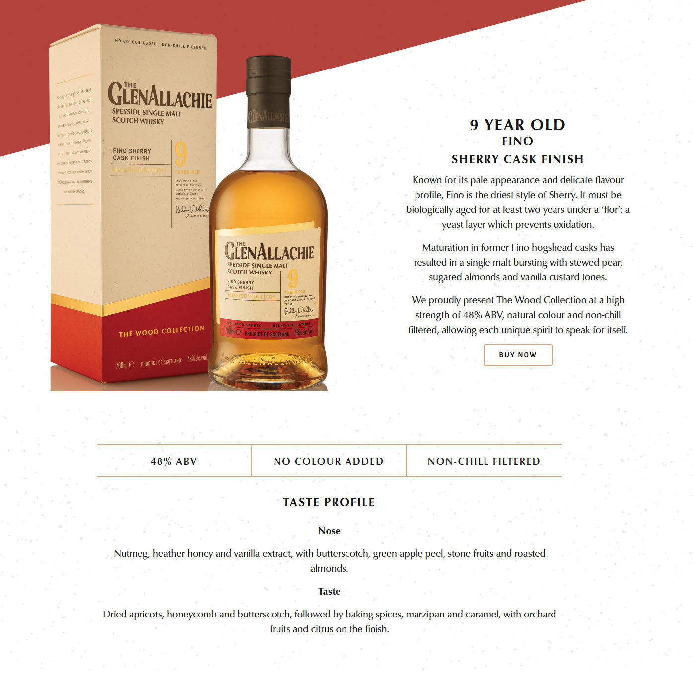 GlenAllachie 9 Year Old 2014 Fino Sherry Series ABV 48% 700ml – The ...